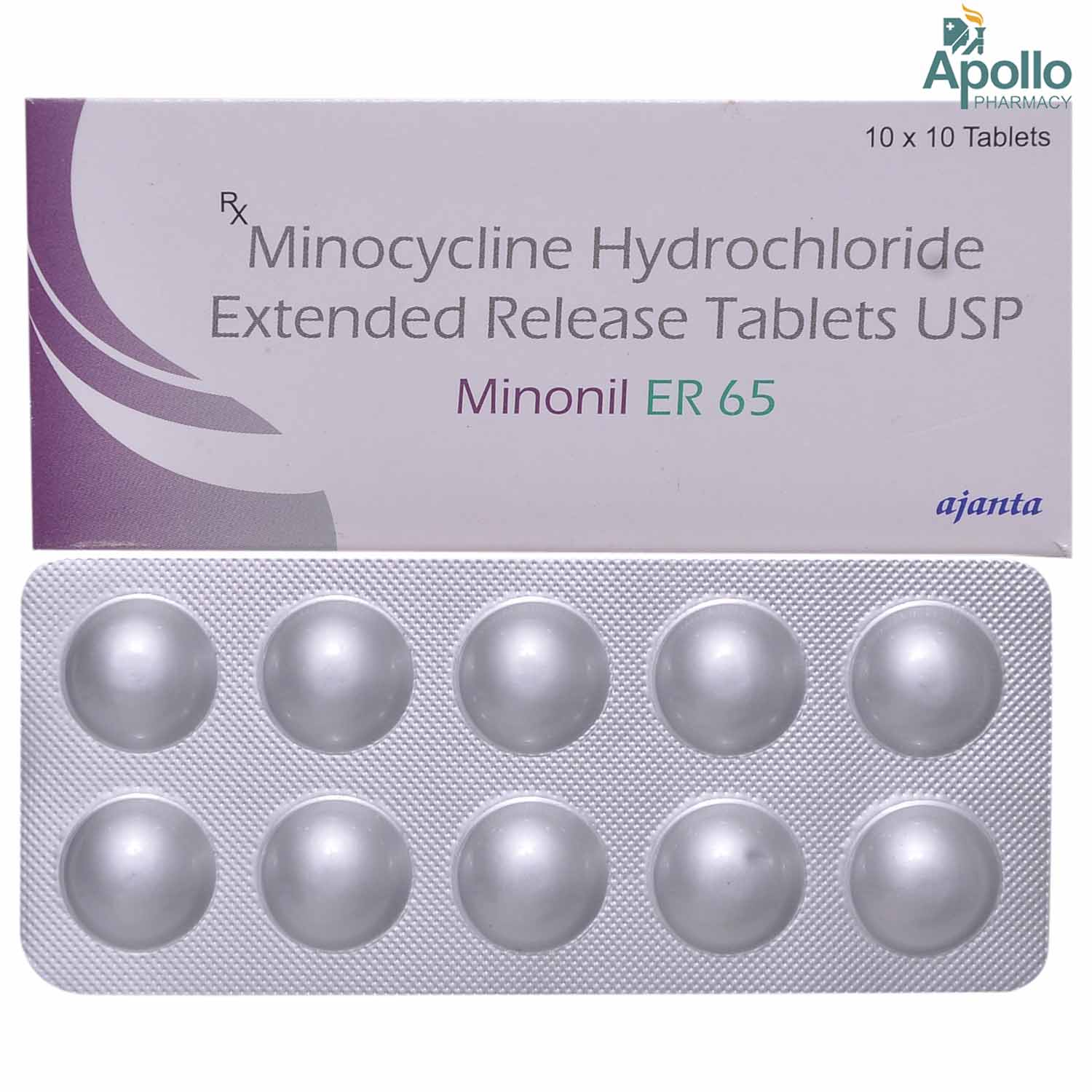 Minonil ER 65 Tablet 10's Price, Uses, Side Effects, Composition ...