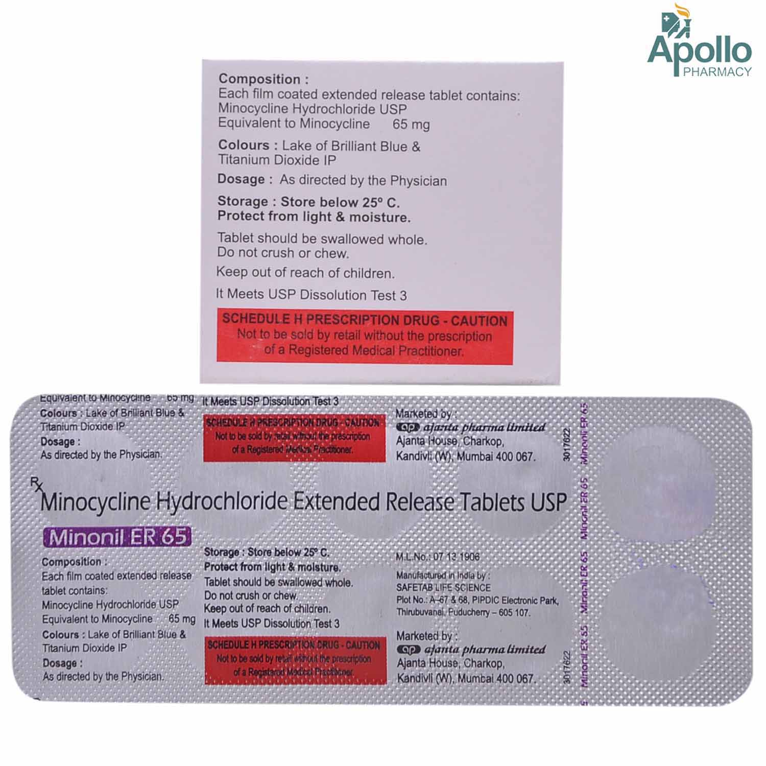 Minonil ER 65 Tablet 10's Price, Uses, Side Effects, Composition ...