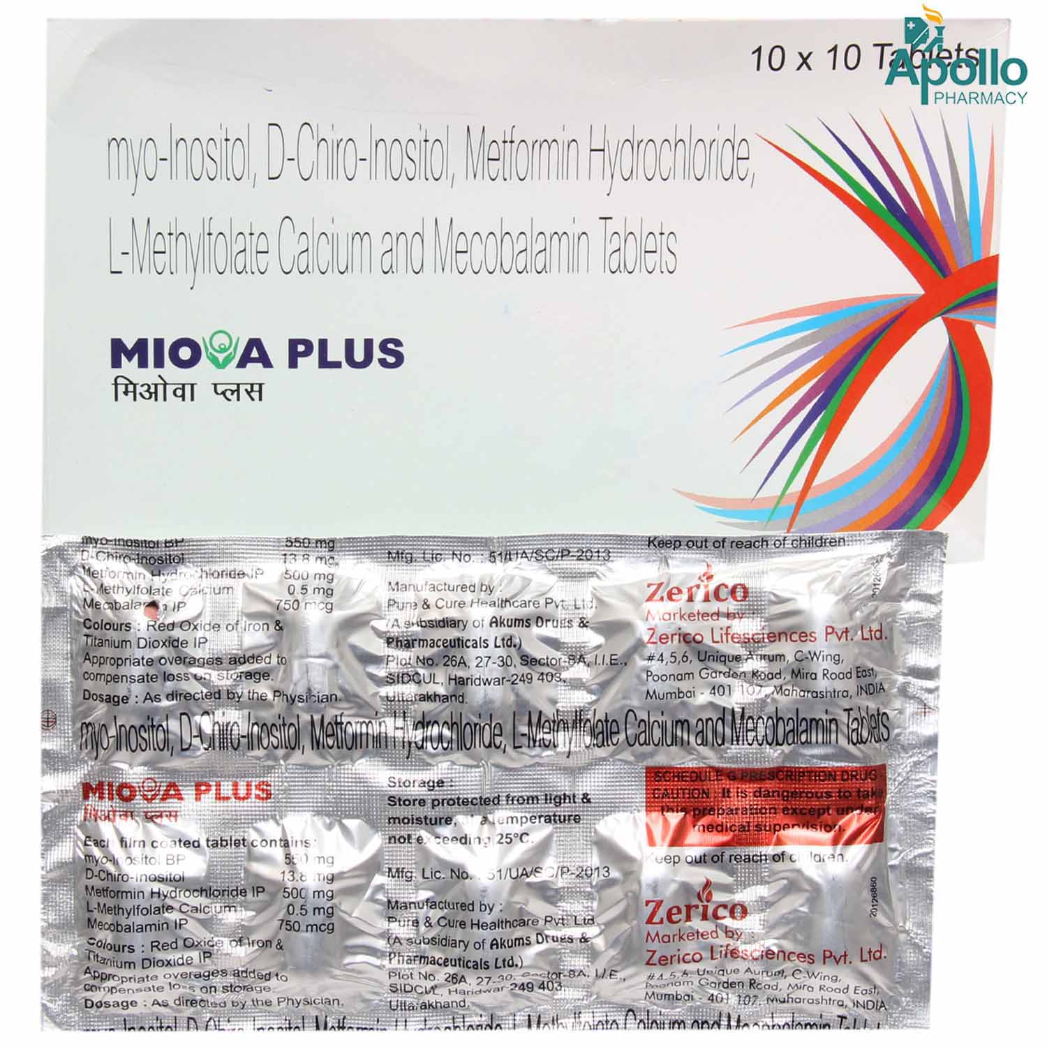 MIOVA PLUS TABLET 10'S Price, Uses, Side Effects, Composition - Apollo ...