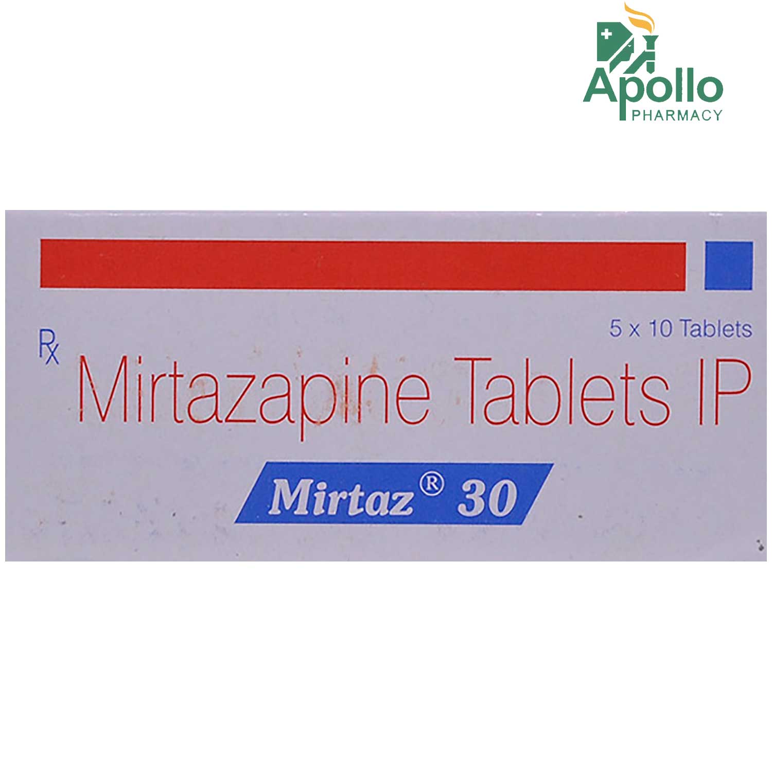 Mirtaz 30 Tablet 10's Price, Uses, Side Effects, Composition - Apollo ...