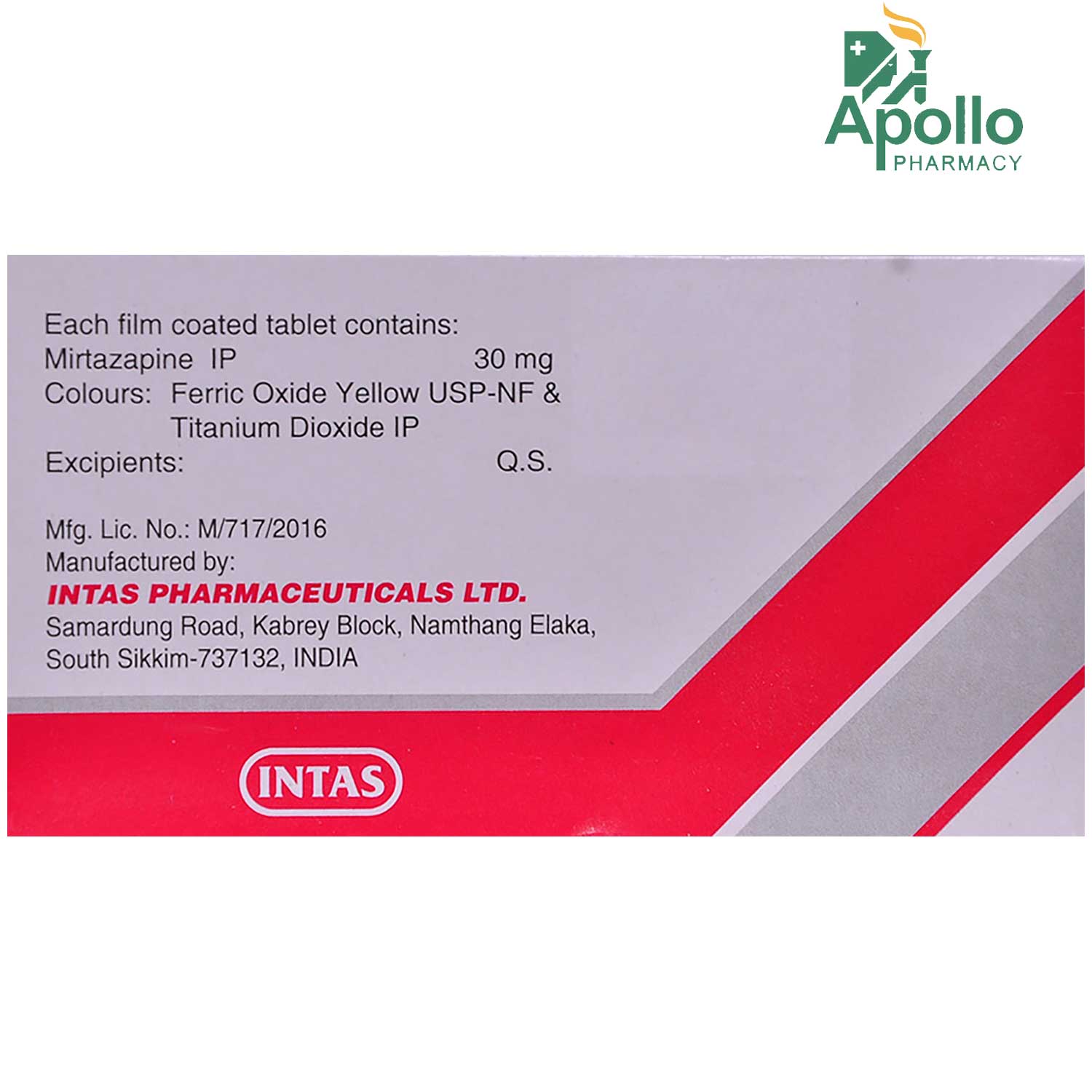 MIRNITE 30MG TABLET Price, Uses, Side Effects, Composition - Apollo ...