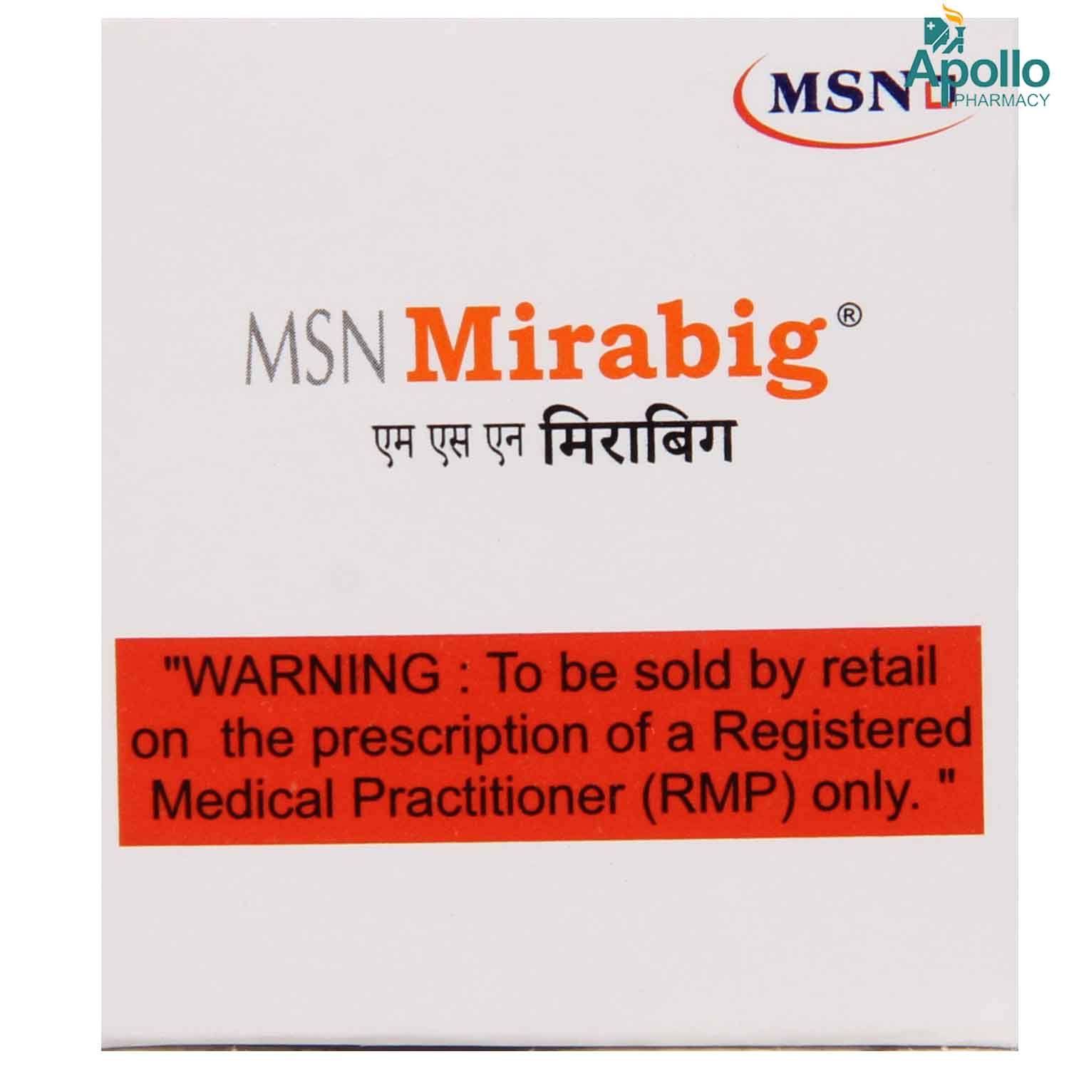 Mirabig 25 ER Tablet 10's Price, Uses, Side Effects, Composition ...