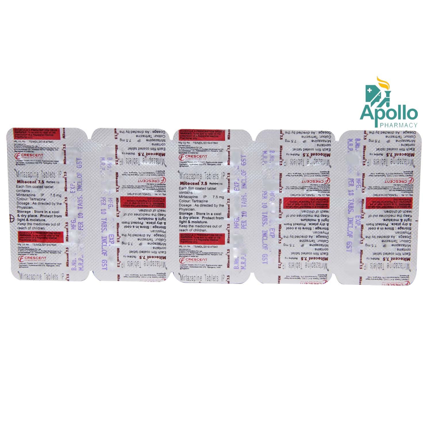 MITOCENT 7.5MG TABLET Price, Uses, Side Effects, Composition - Apollo ...