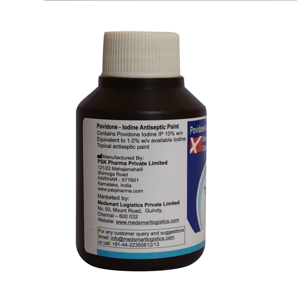 Doctor's Choice Povidone Iodine Solution I.P 10%, 100 ml Price, Uses ...