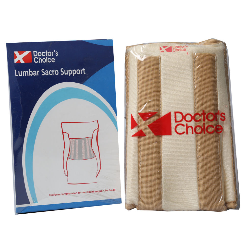 Doctor's Choice Lumbar Sacro Support Large, 1 Count Price, Uses, Side ...