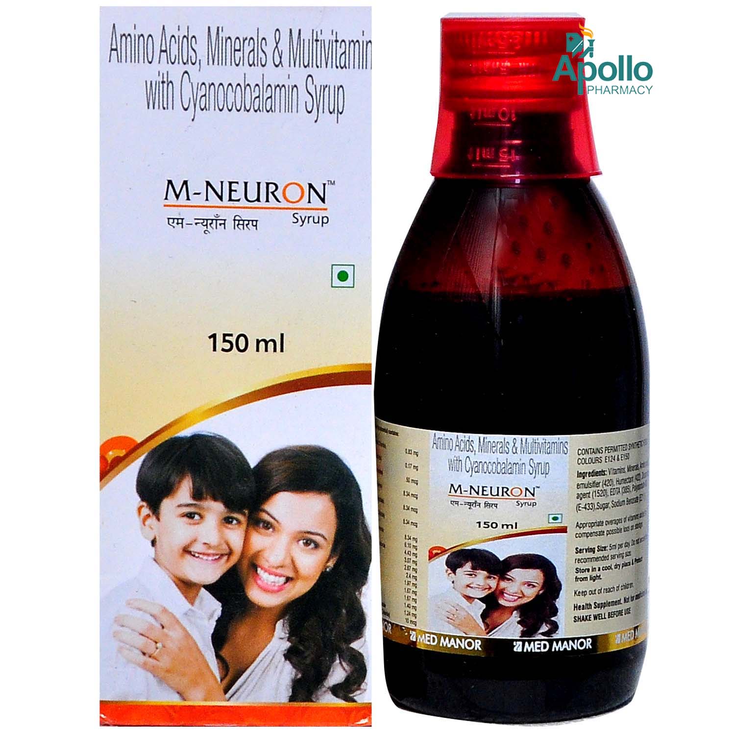 M Neuron Syrup 120 ml Price, Uses, Side Effects, Composition - Apollo ...