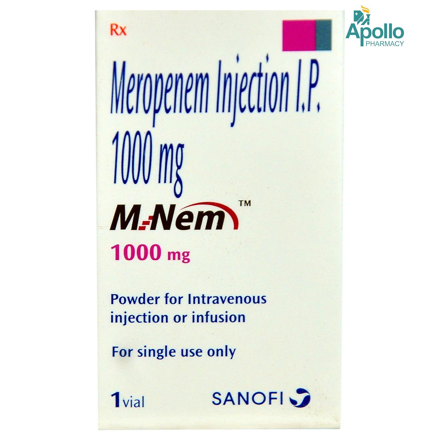 M NEM INJECTION 1GM Price, Uses, Side Effects, Composition - Apollo ...