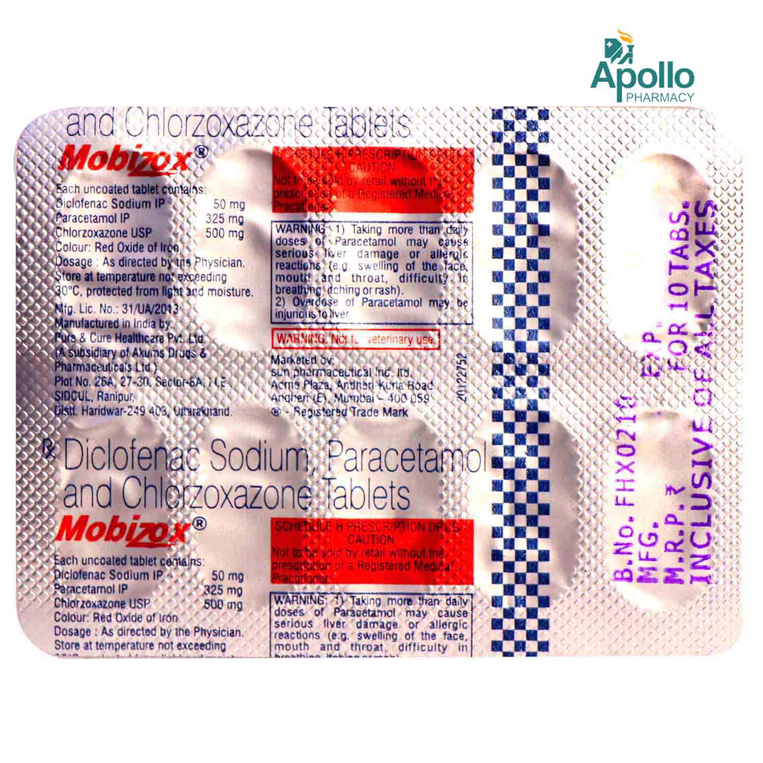 Mobizox Tablet 10's Price, Uses, Side Effects, Composition - Apollo ...