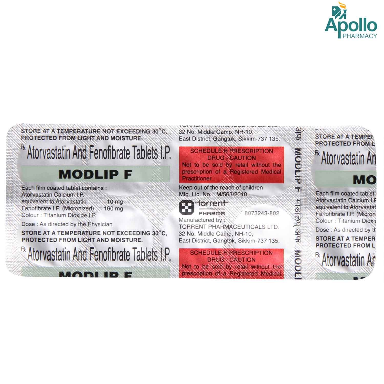 Modlip F Tablet 10's Price, Uses, Side Effects, Composition - Apollo ...