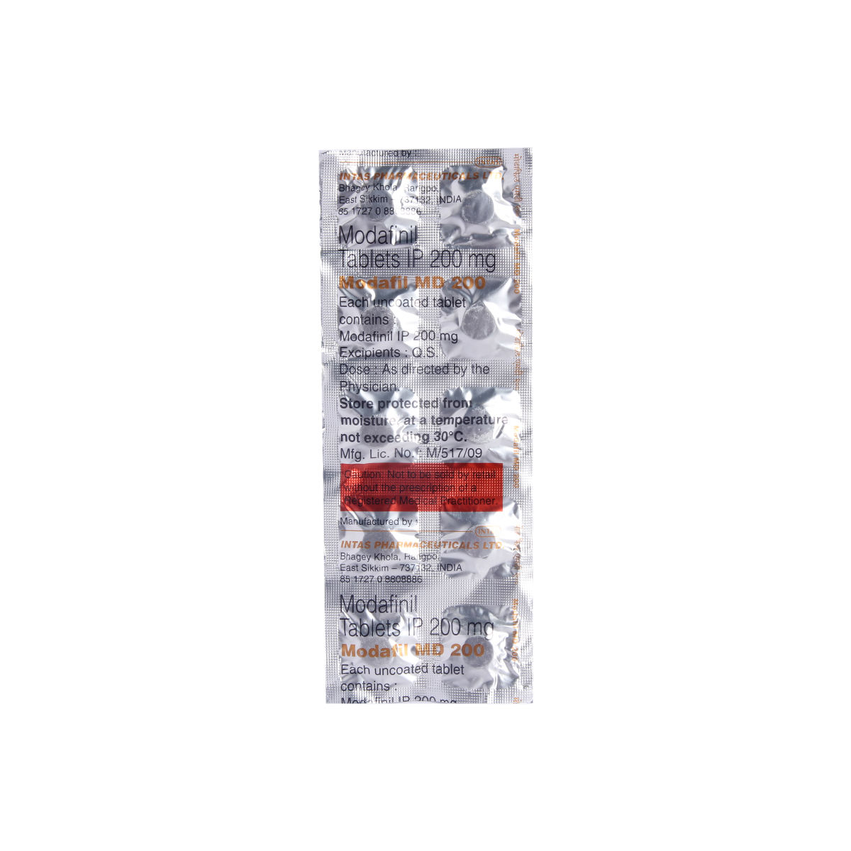 Modafil MD 200 Tablet 10's Price, Uses, Side Effects, Composition ...