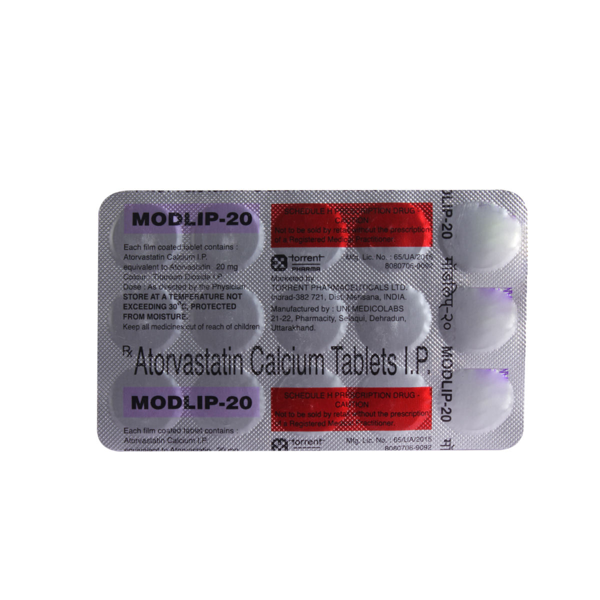 Modlip 20 Tablet 15's Price, Uses, Side Effects, Composition - Apollo ...
