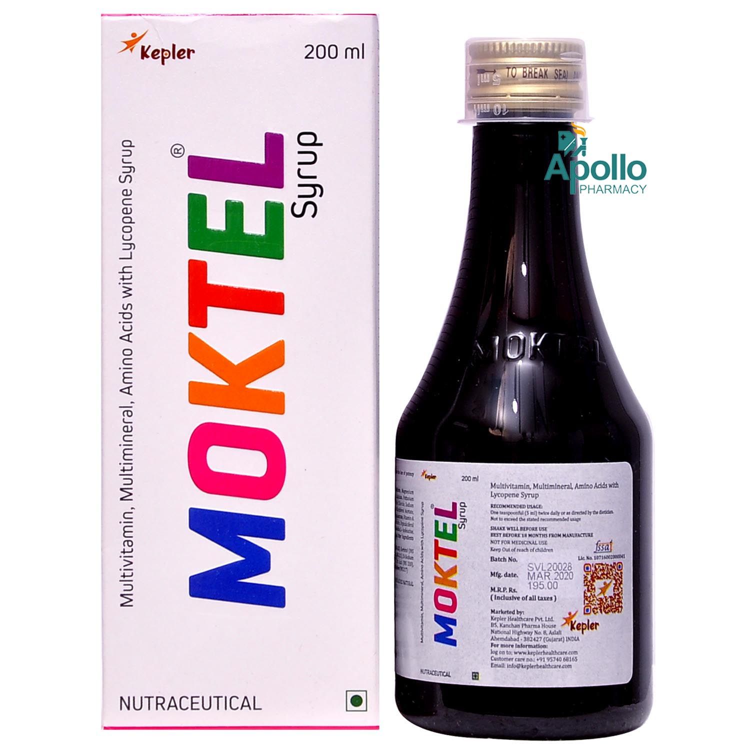 Moktel Syrup 200 ml Price, Uses, Side Effects, Composition - Apollo ...