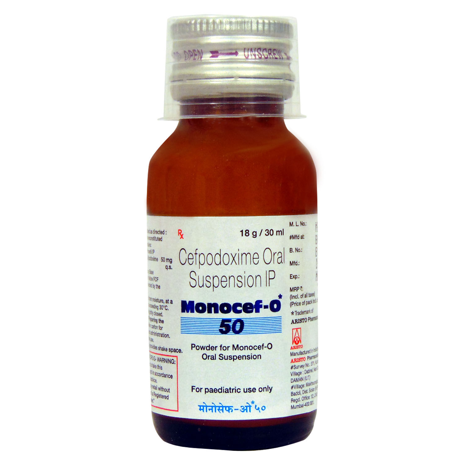 Monocef O 50 Suspension 30 ml Price, Uses, Side Effects, Composition ...