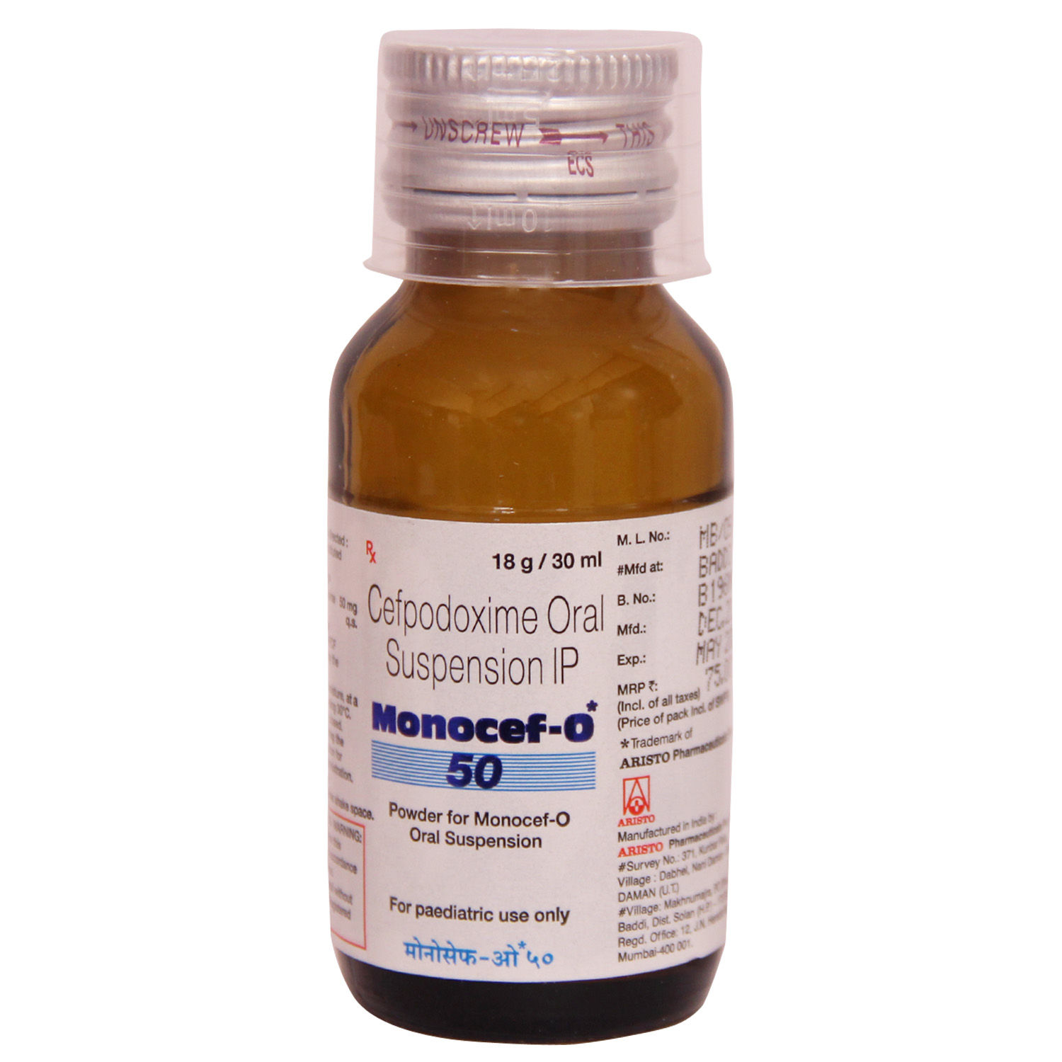 Monocef O 50 Suspension 30 ml Price, Uses, Side Effects, Composition ...