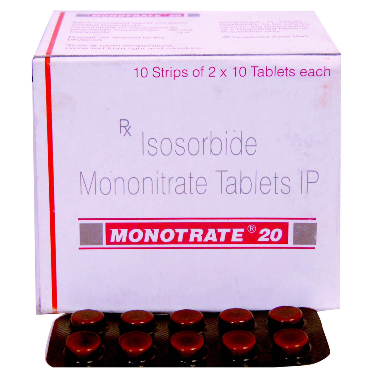 Monotrate 20 Tablet 10's Price, Uses, Side Effects, Composition - Apollo Pharmacy