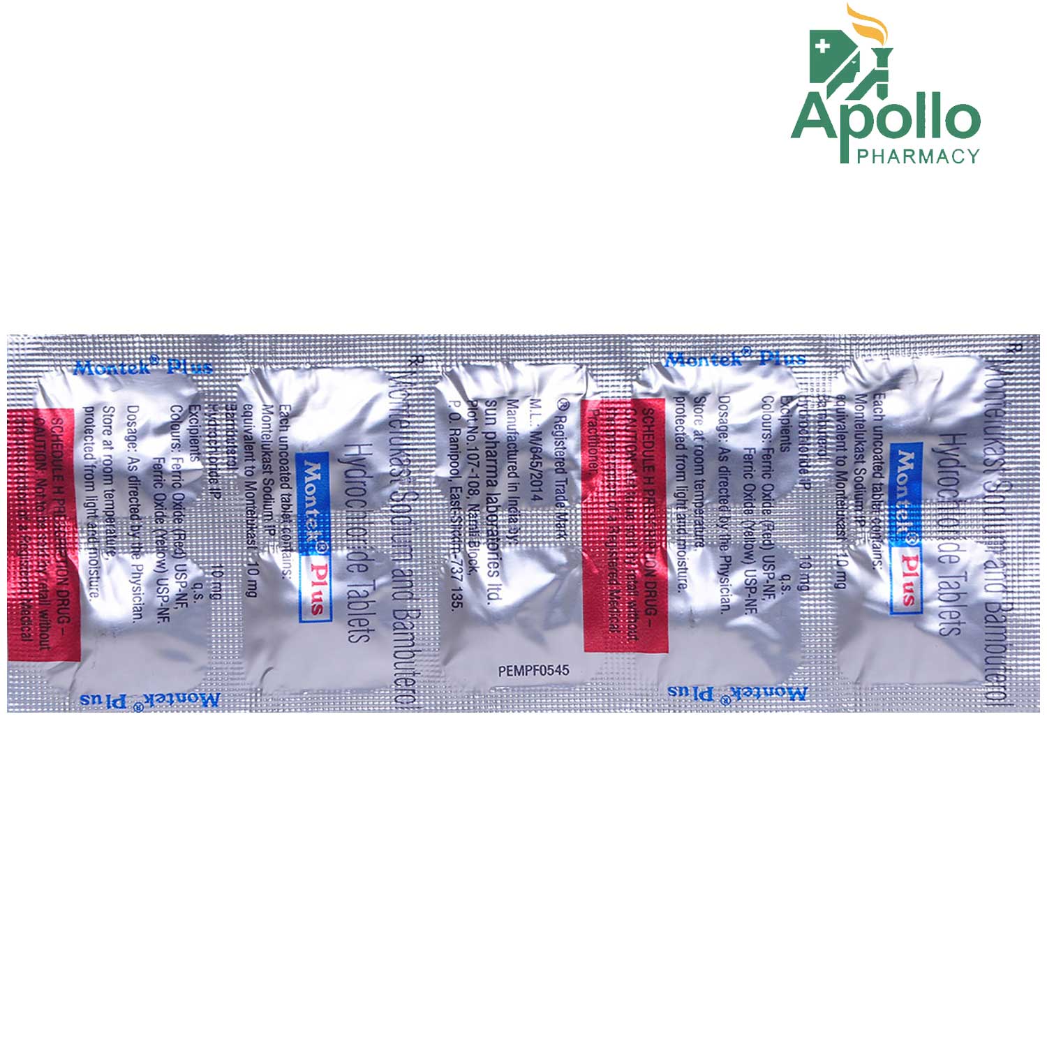 Montek Plus Tablet 10's Price, Uses, Side Effects, Composition - Apollo ...