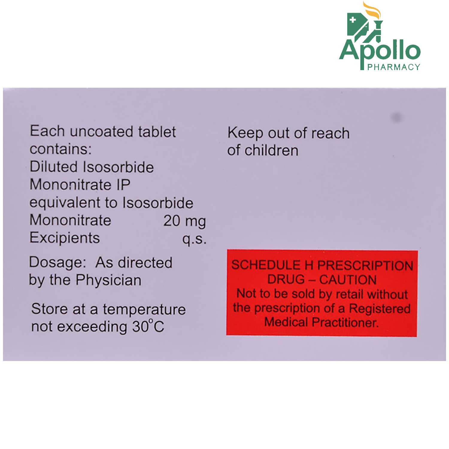 MONO ISORDIL 20MG TABLET Price, Uses, Side Effects, Composition ...