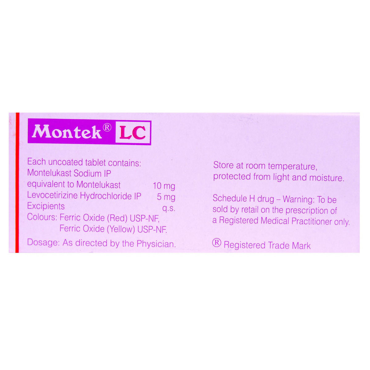 Montek LC Tablet 10's Price, Uses, Side Effects, Composition - Apollo ...