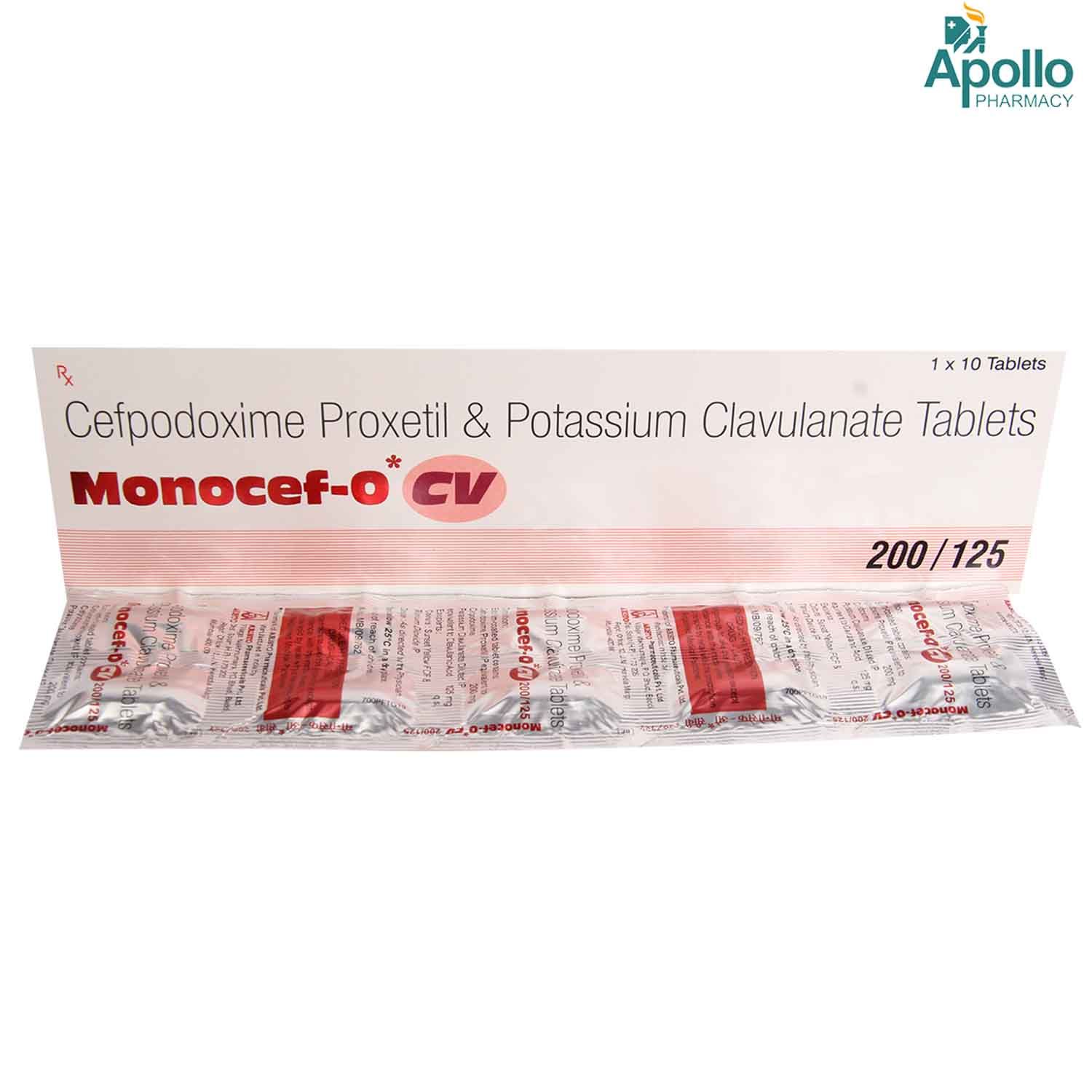 Monocef-O CV Tablet 10's Price, Uses, Side Effects, Composition ...