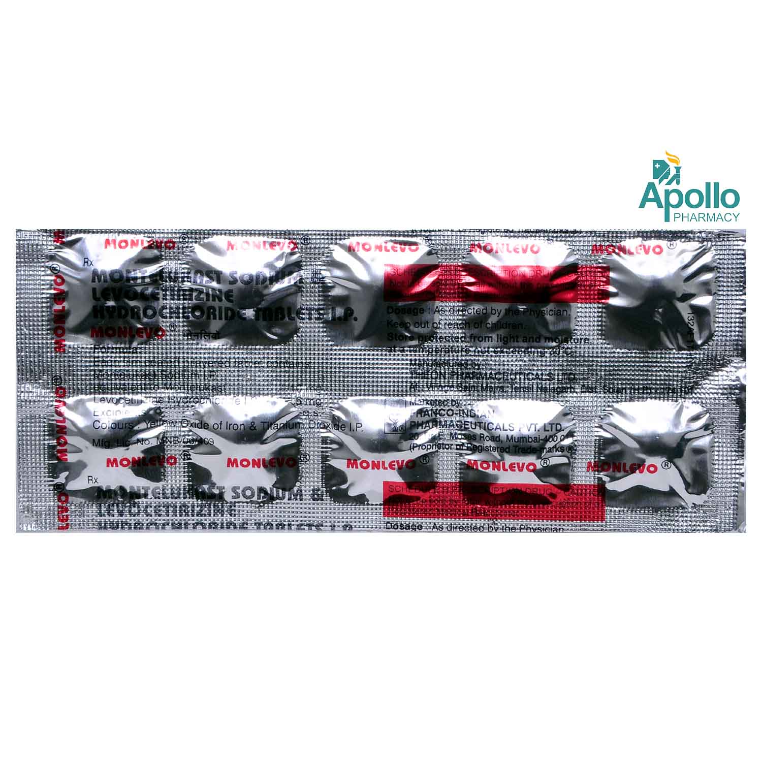 Monlevo Tablet 10's Price, Uses, Side Effects, Composition - Apollo ...