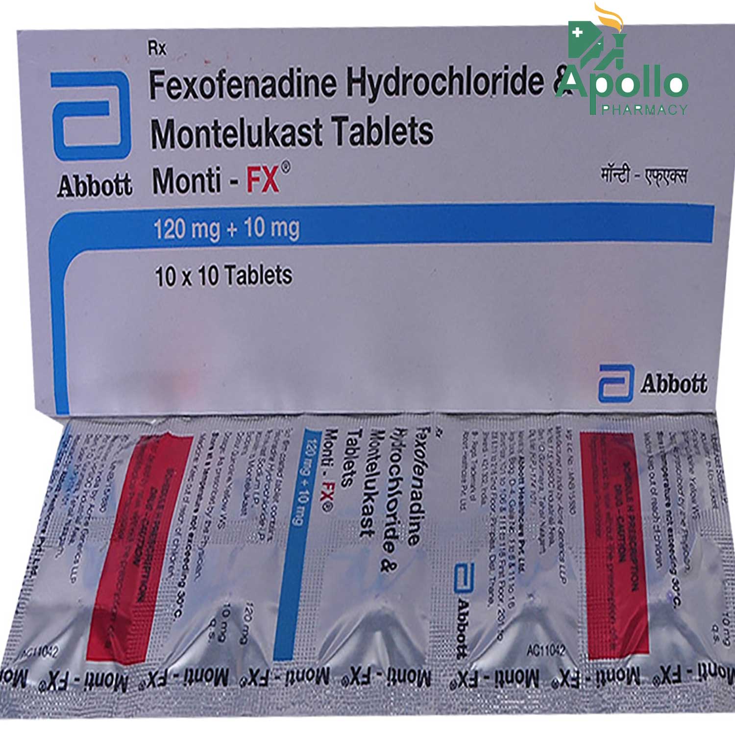 Monti FX Tablet 10's Price, Uses, Side Effects, Composition - Apollo ...