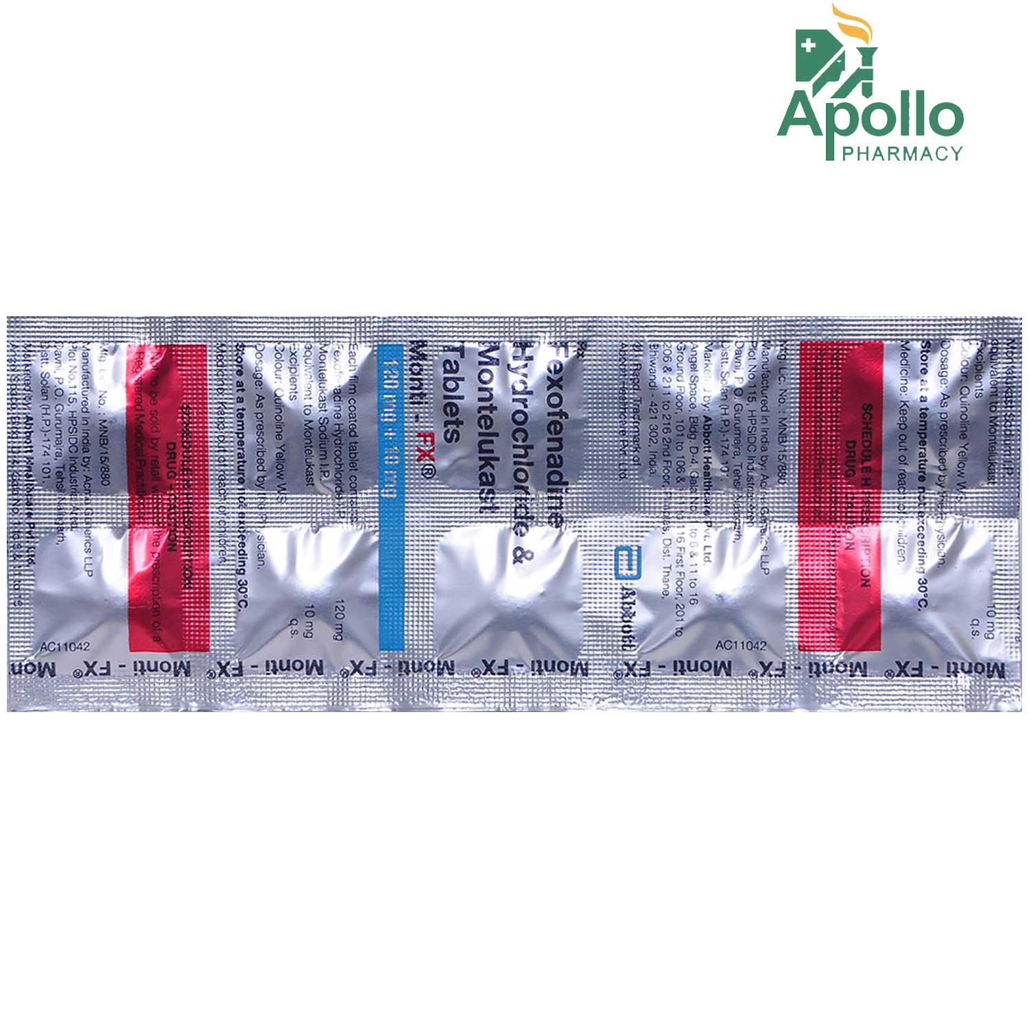 Monti FX Tablet 10's Price, Uses, Side Effects, Composition - Apollo ...