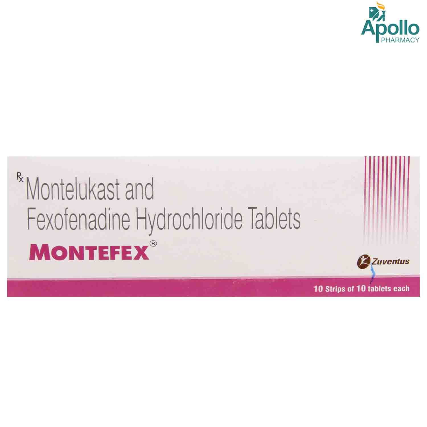 MONTEFEX TABLET Price, Uses, Side Effects, Composition - Apollo Pharmacy