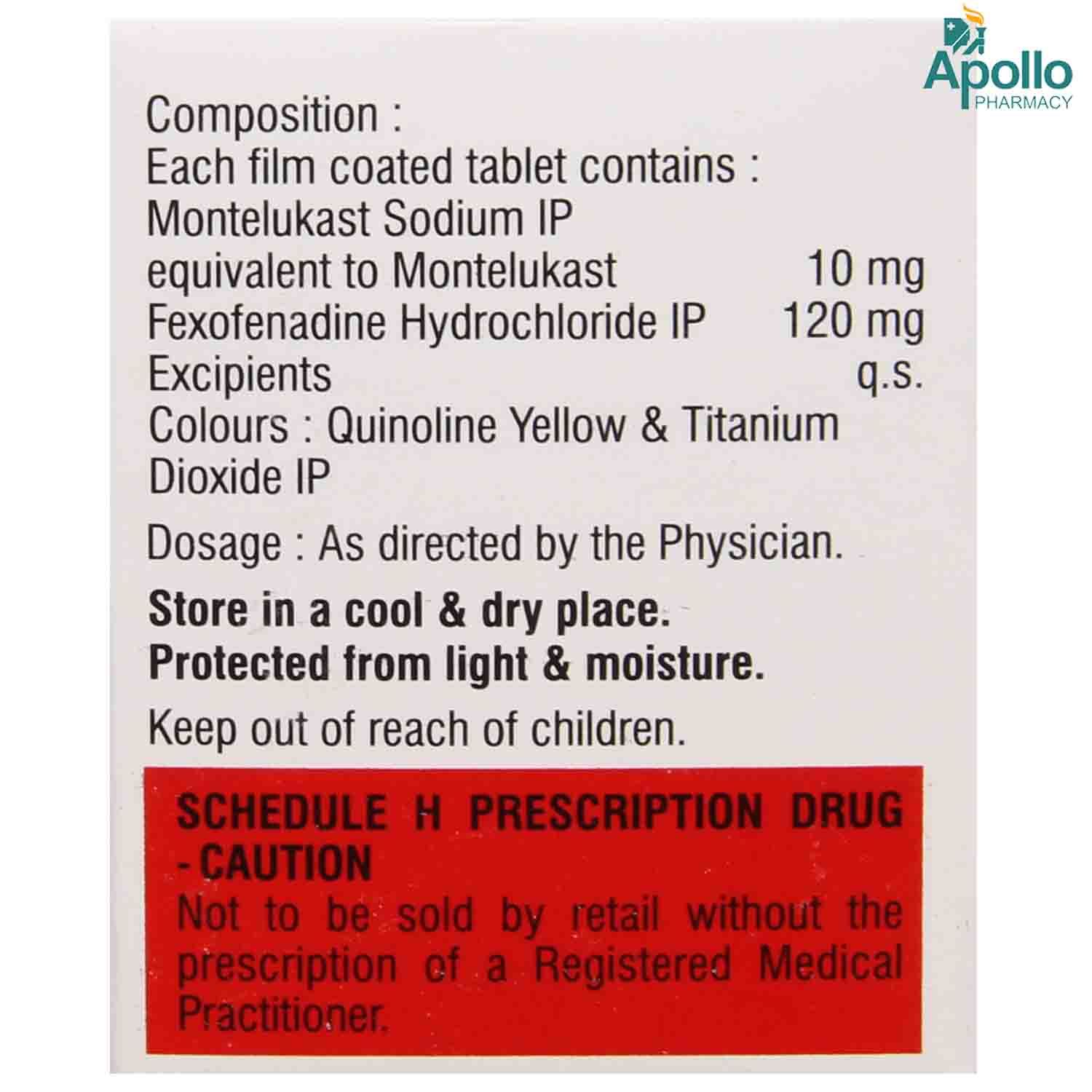 Montefex Tablet 10's Price, Uses, Side Effects, Composition - Apollo ...
