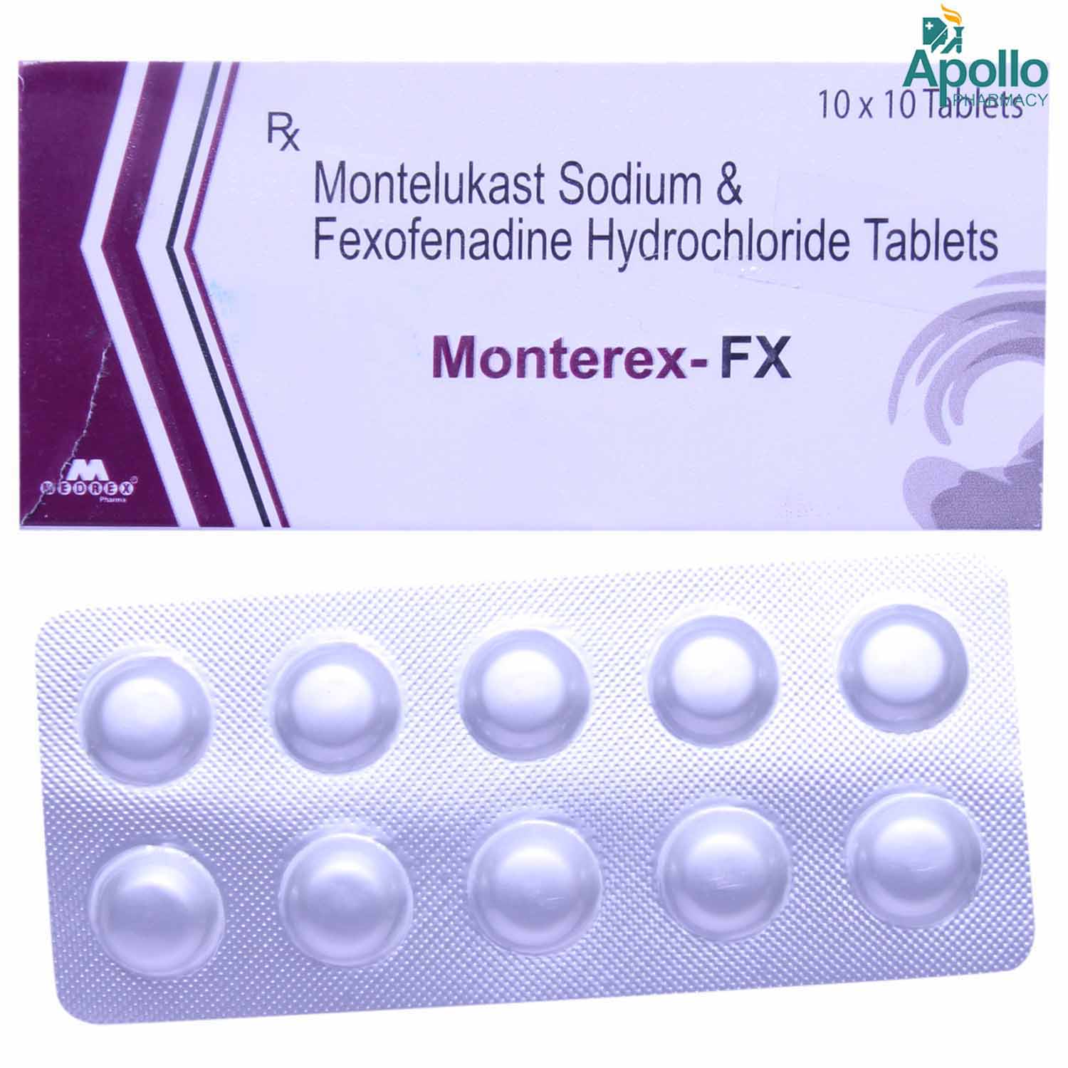 Monterex FX Tablet 10's Price, Uses, Side Effects, Composition - Apollo ...