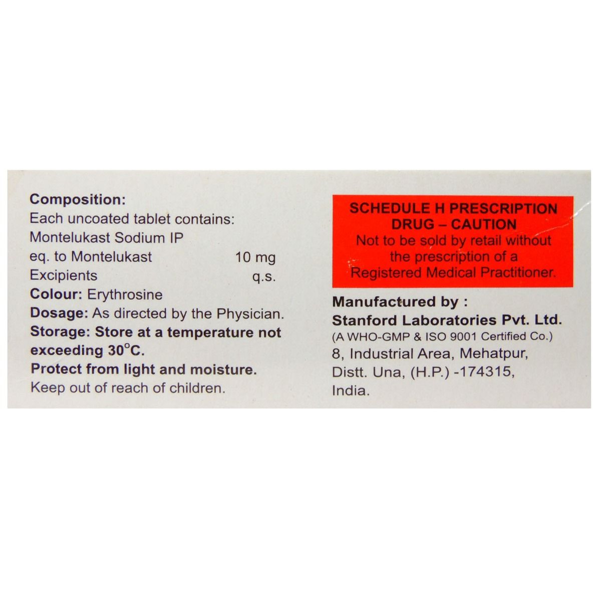MONTEGRESS 10MG TABLET 10'S Price, Uses, Side Effects, Composition ...