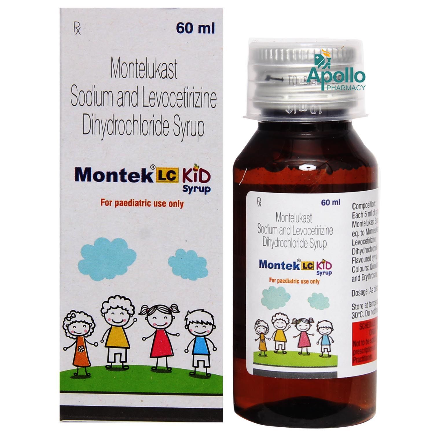 Montek LC Kid Syrup 60 ml Price, Uses, Side Effects, Composition ...