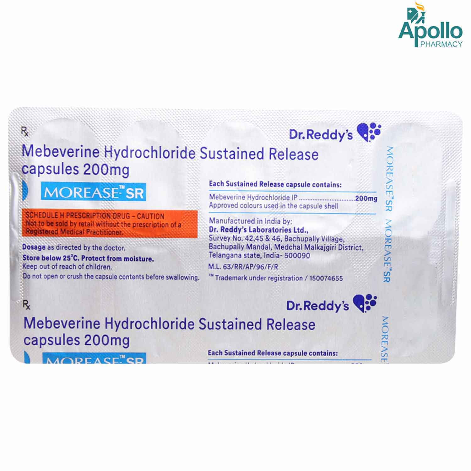 Morease-SR Capsule 10's Price, Uses, Side Effects, Composition - Apollo ...