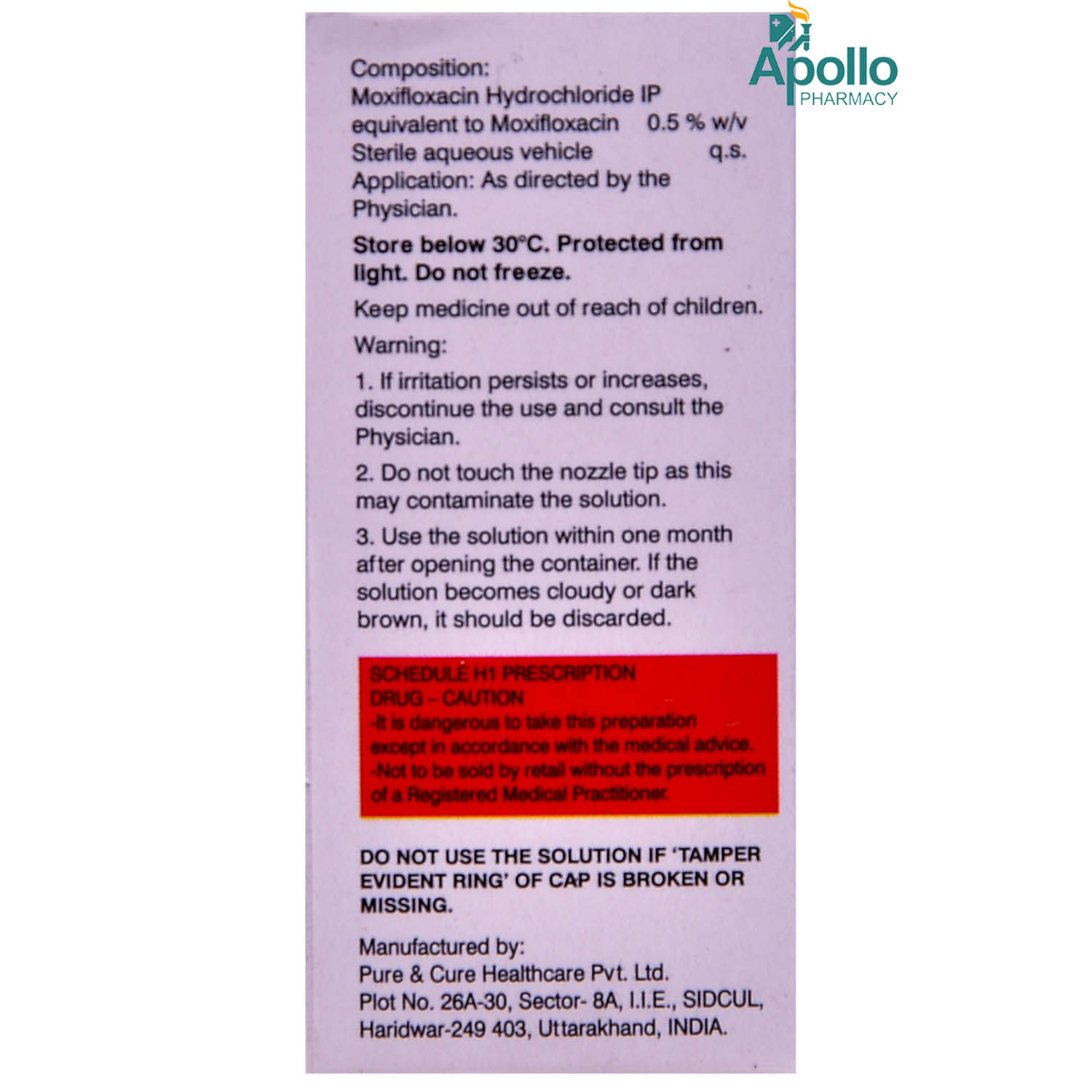 Moxiblu Eye Drops 5 ml Price, Uses, Side Effects, Composition - Apollo ...