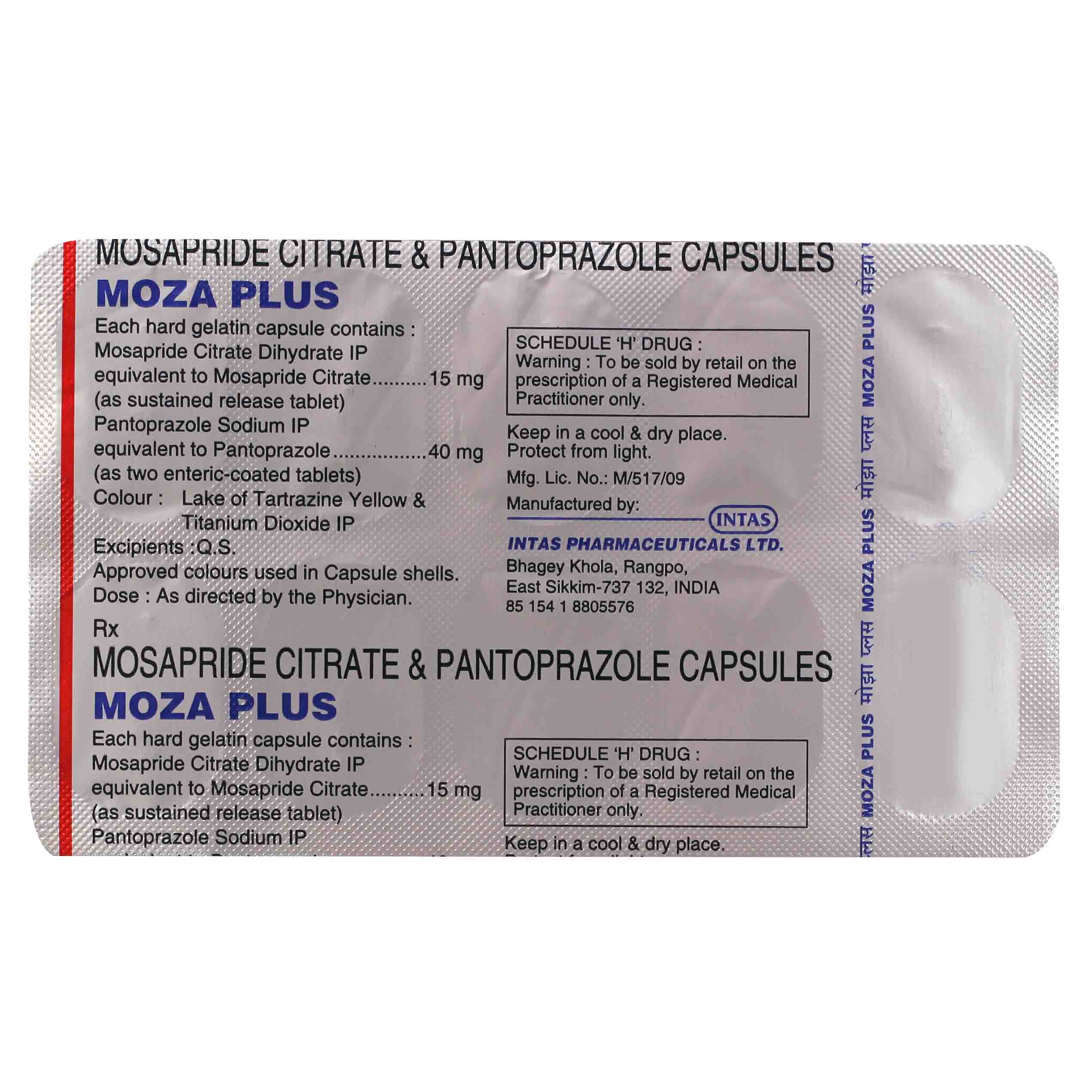 Moza Plus Capsule 10's Price, Uses, Side Effects, Composition - Apollo ...
