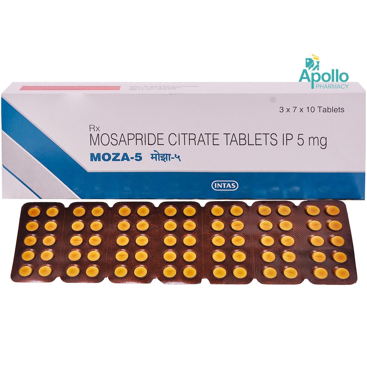 MOZA 5MG TABLET Price, Uses, Side Effects, Composition - Apollo Pharmacy