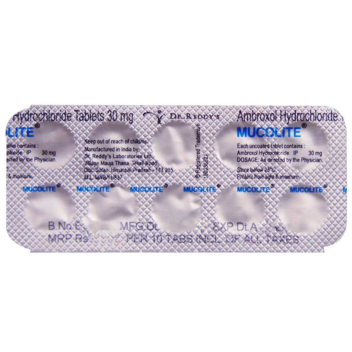 Mucolite Tablet 10's Price, Uses, Side Effects, Composition - Apollo ...