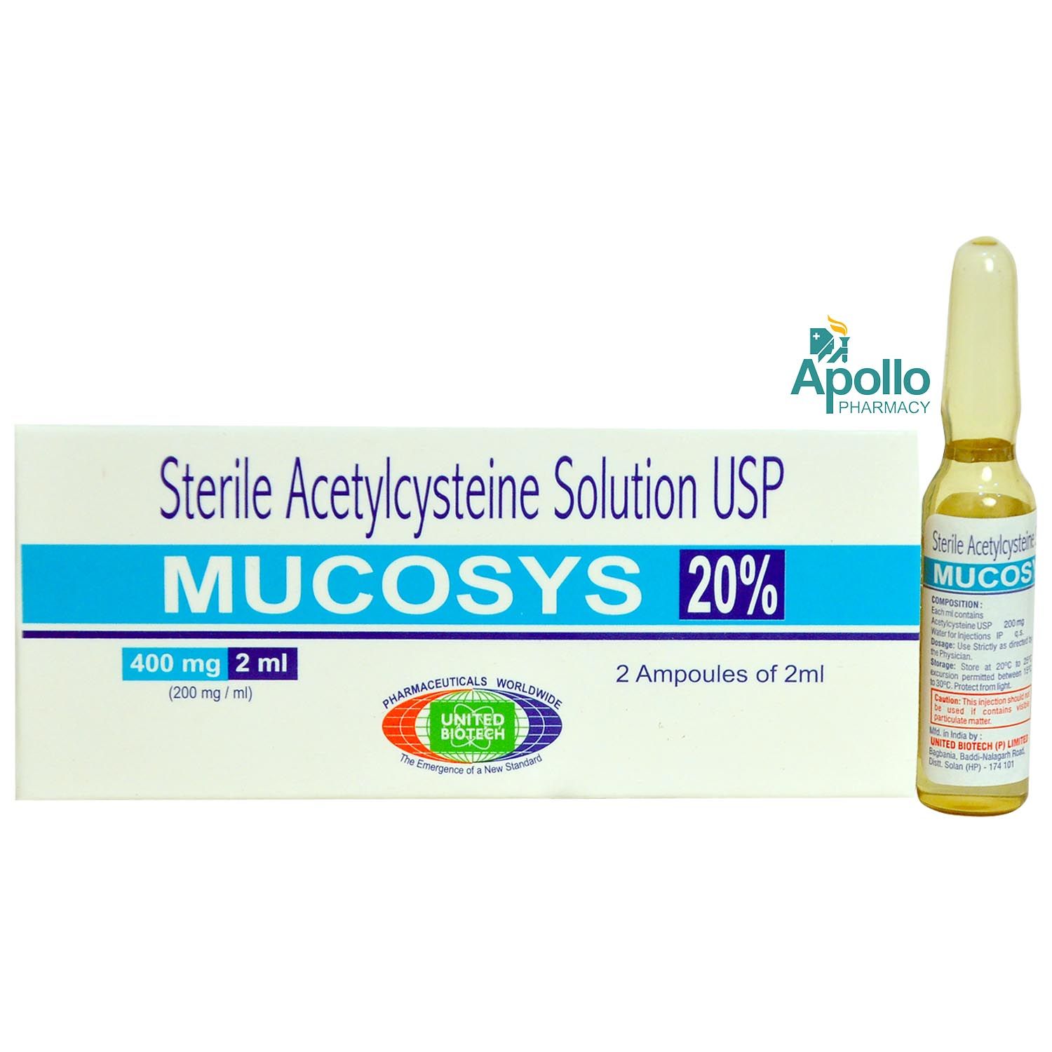 Mucosys 20% Injection 2 ml Price, Uses, Side Effects, Composition ...