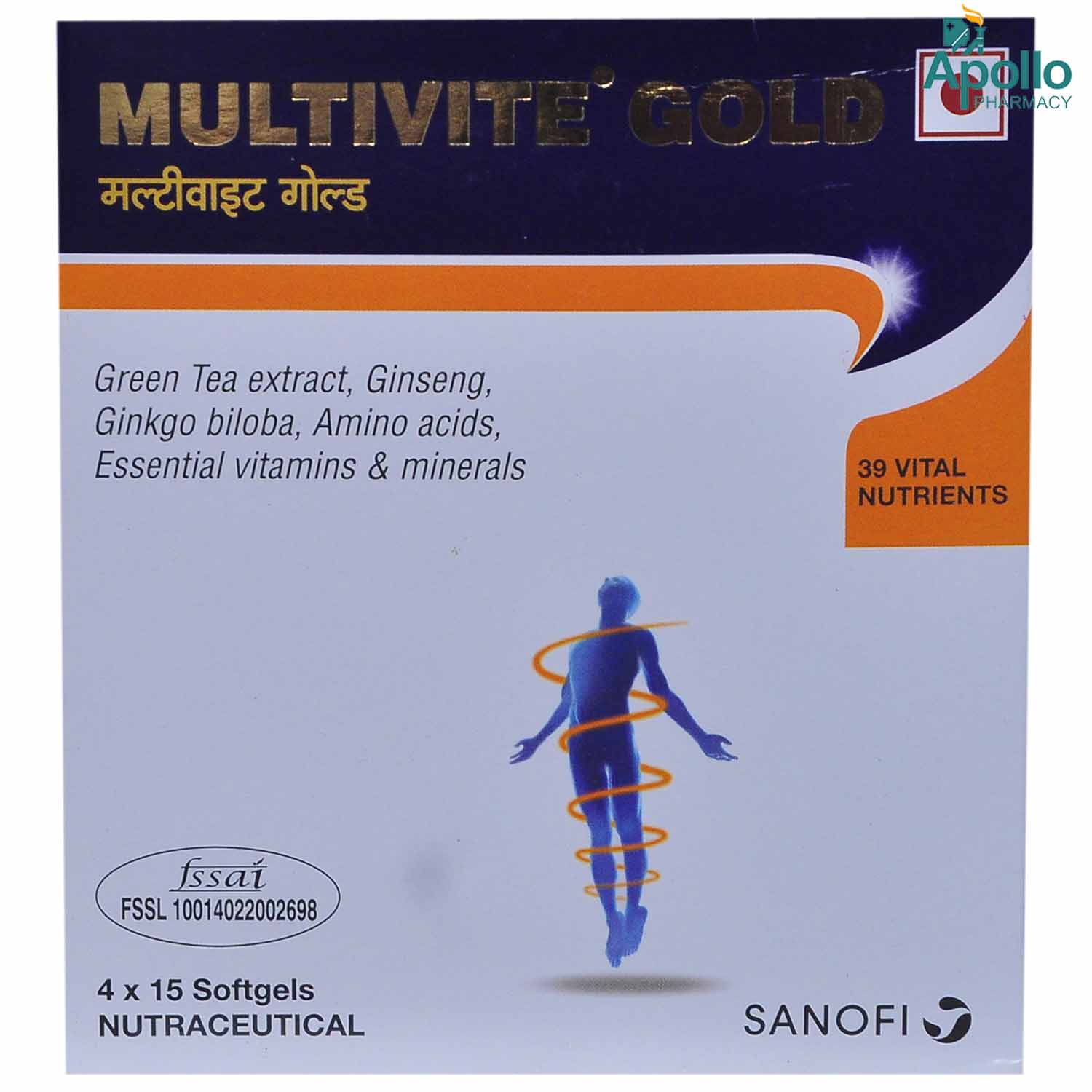 Multivite Gold Capsule 15's Price, Uses, Side Effects, Composition ...