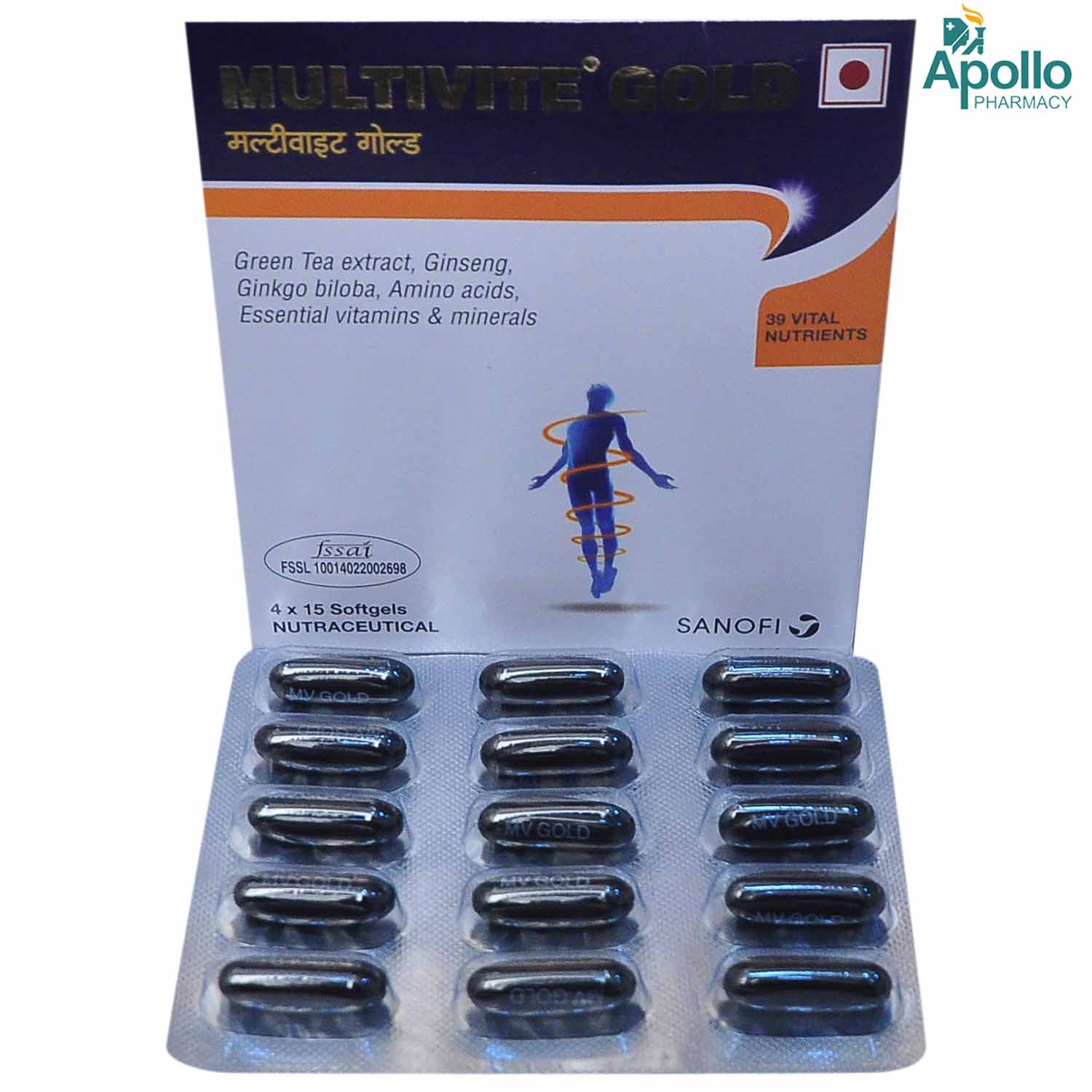 Multivite Gold Capsule 15's Price, Uses, Side Effects, Composition ...