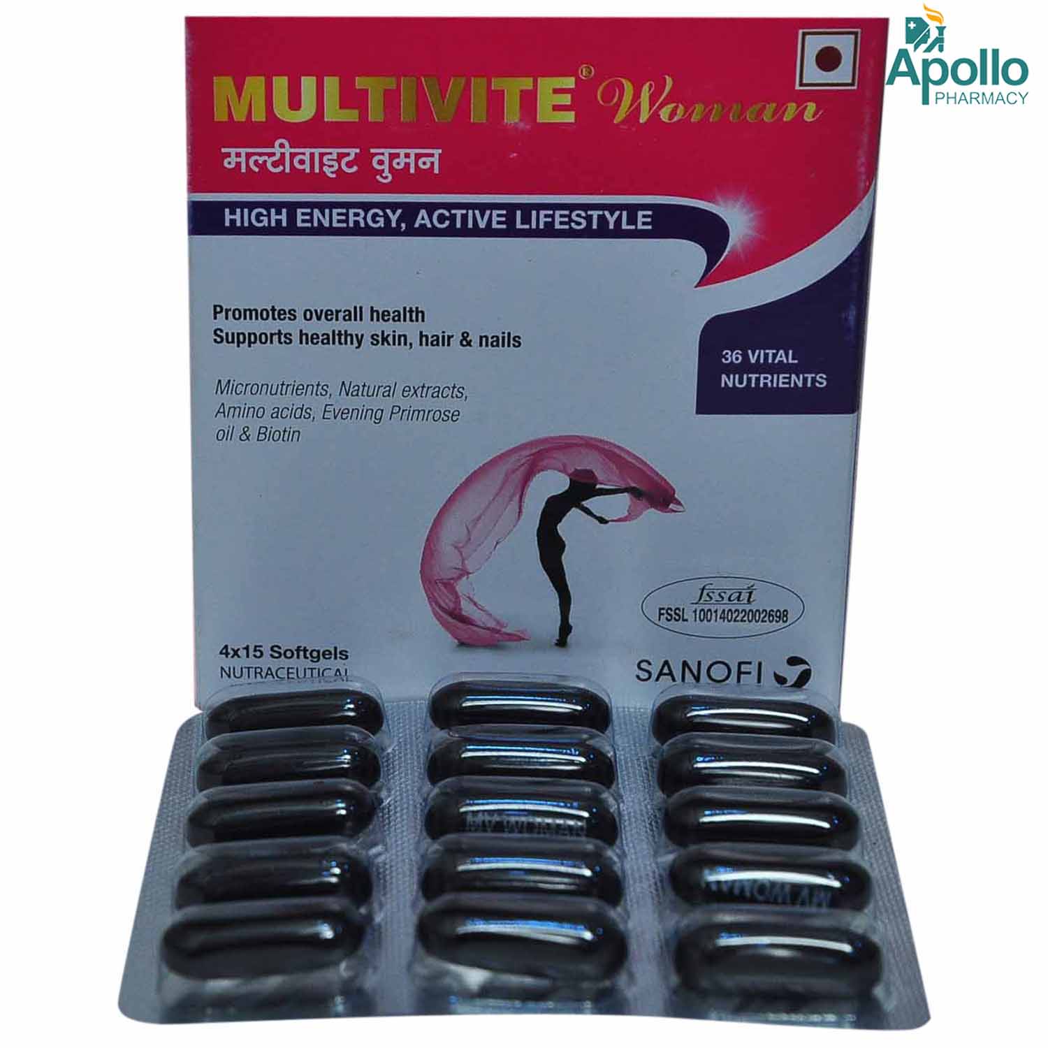 Multivite Woman Capsule 15's Price, Uses, Side Effects, Composition ...