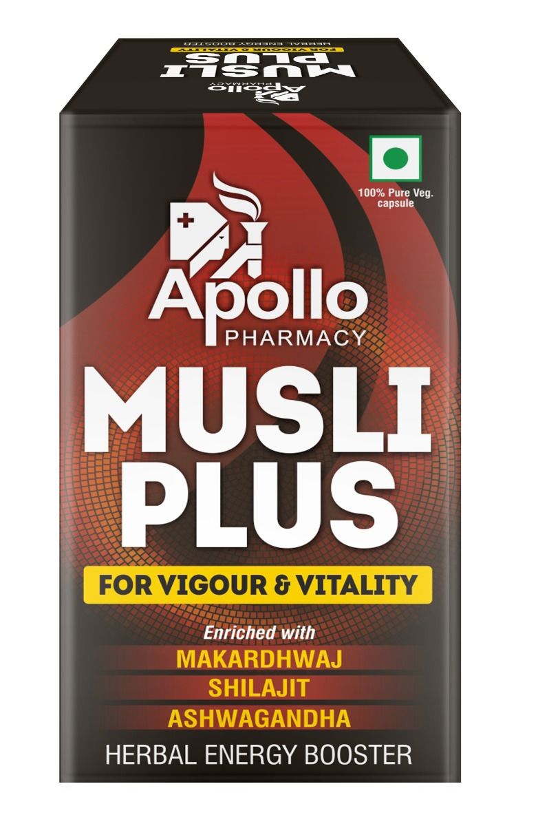 Apollo Pharmacy Musli Plus, 20 Capsules Price, Uses, Side Effects ...