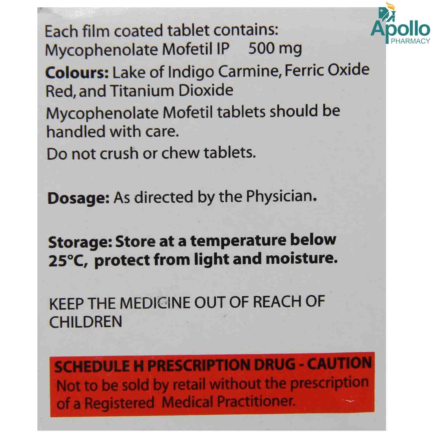 Mycept 500 Tablet 10's Price, Uses, Side Effects, Composition - Apollo ...