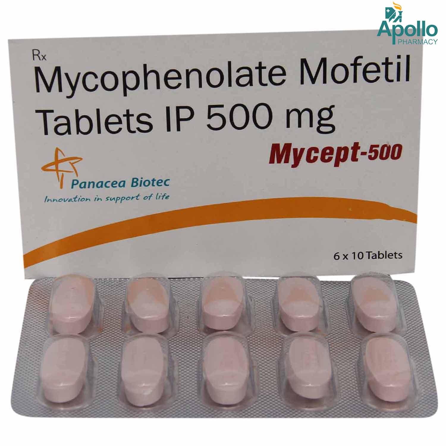 Mycept 500 Tablet 10's Price, Uses, Side Effects, Composition - Apollo ...