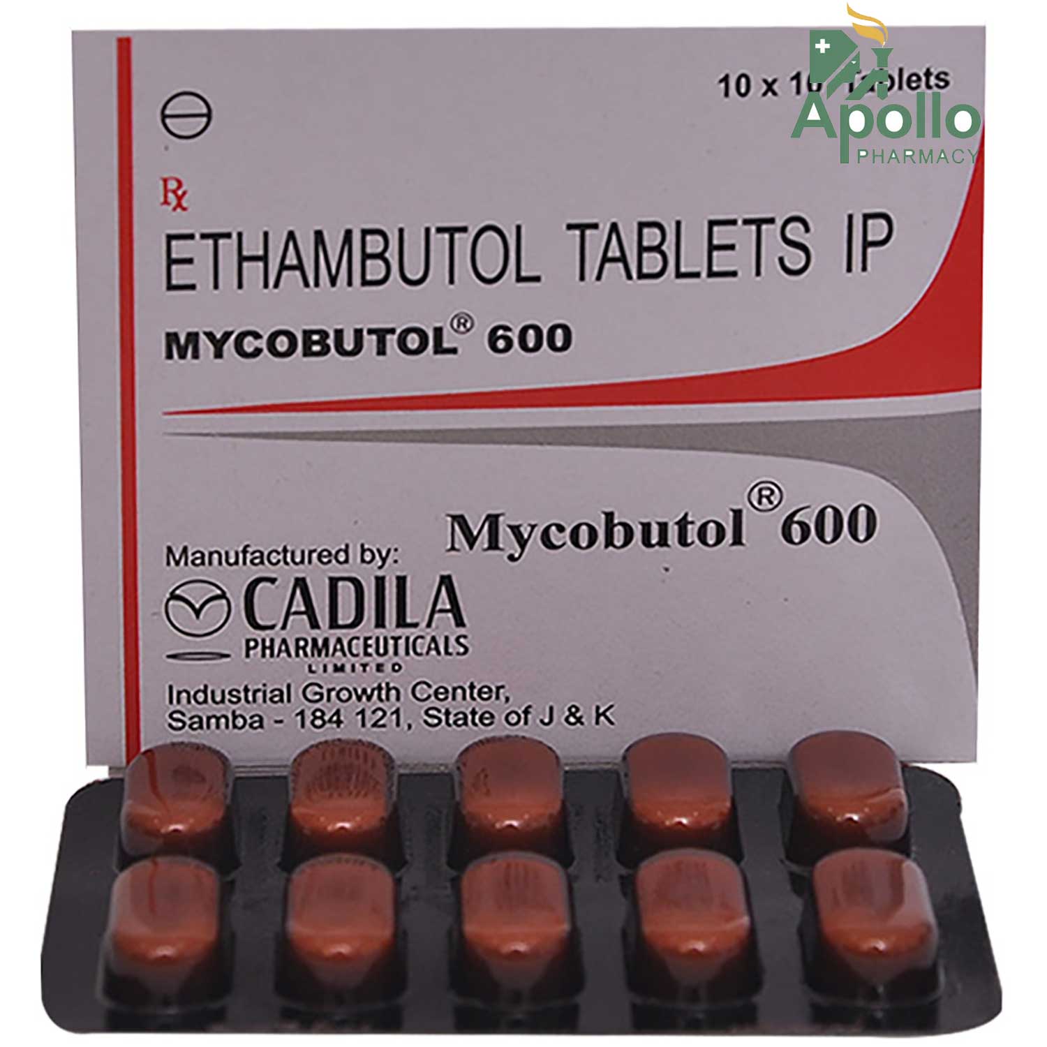 MYCOBUTOL 600MG TABLET Price, Uses, Side Effects, Composition - Apollo ...