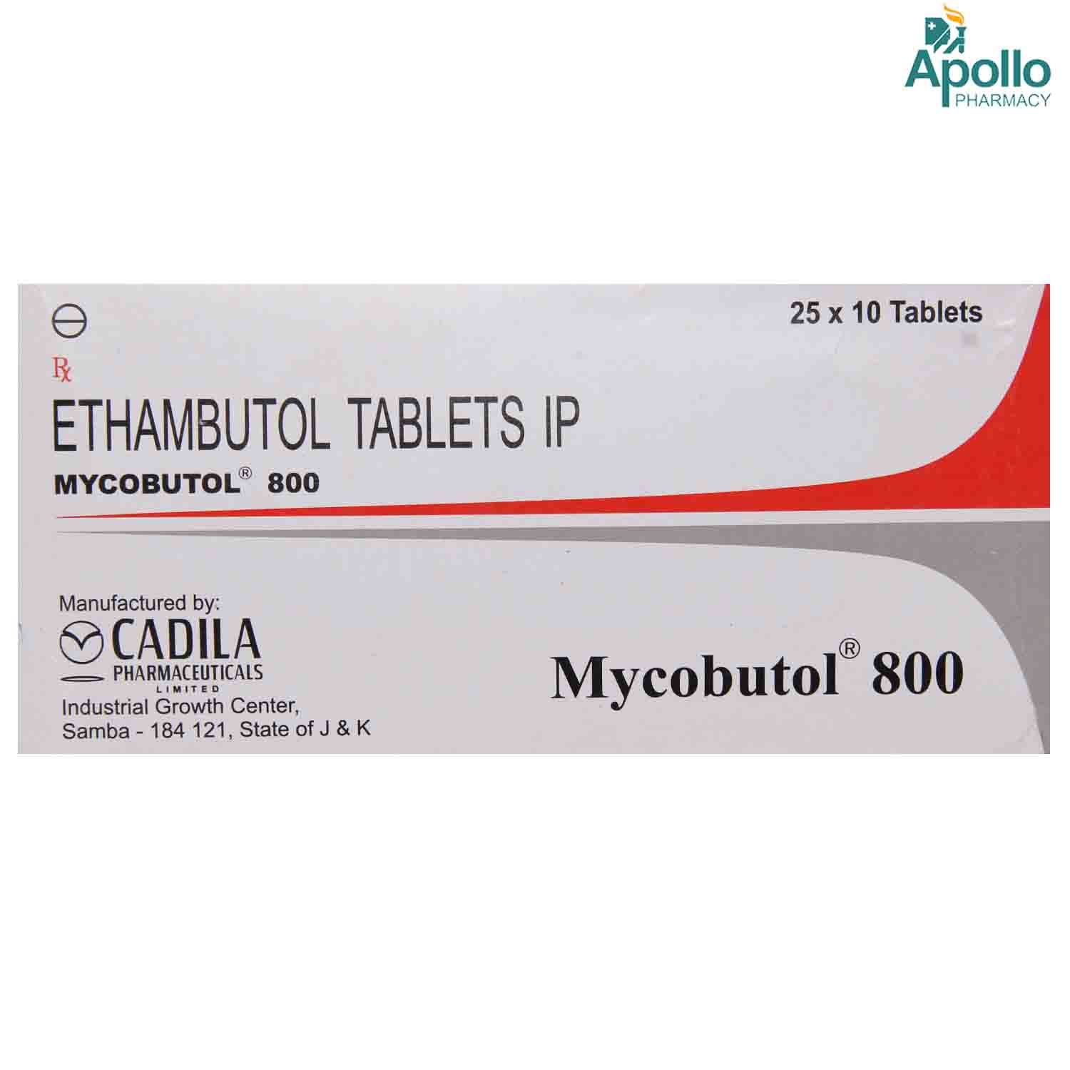 MYCOBUTOL 800MG TABLET Price, Uses, Side Effects, Composition - Apollo ...