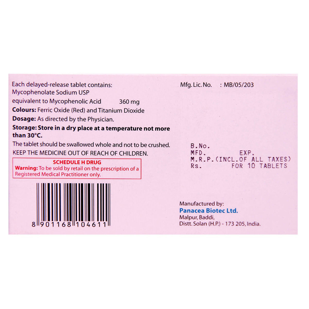 Mycept-S 360 Tablet 10's Price, Uses, Side Effects, Composition ...