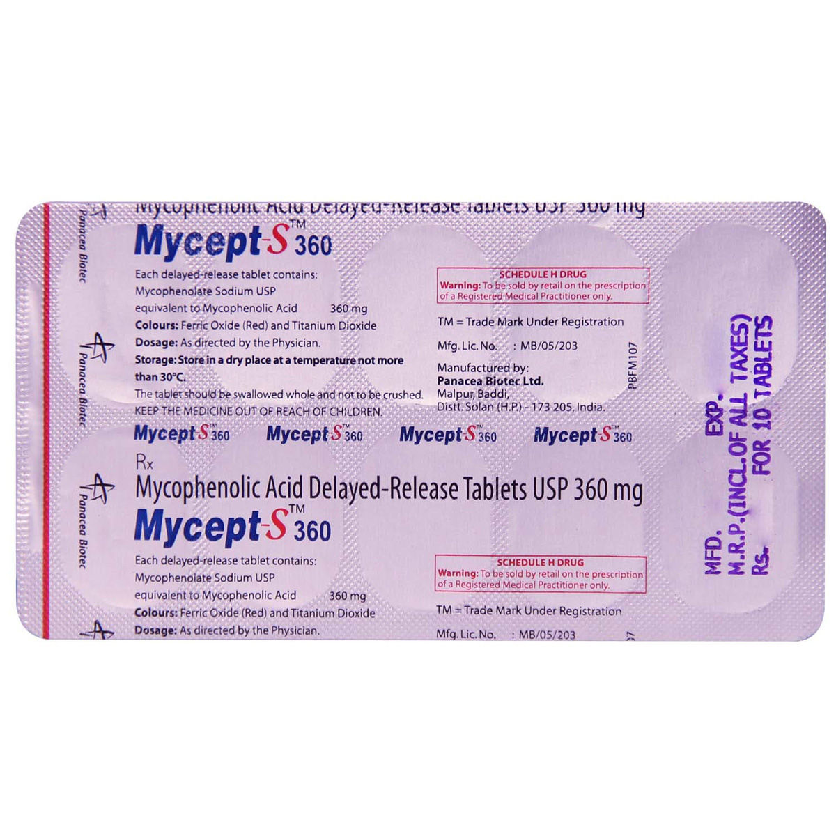 Mycept-S 360 Tablet 10's Price, Uses, Side Effects, Composition ...