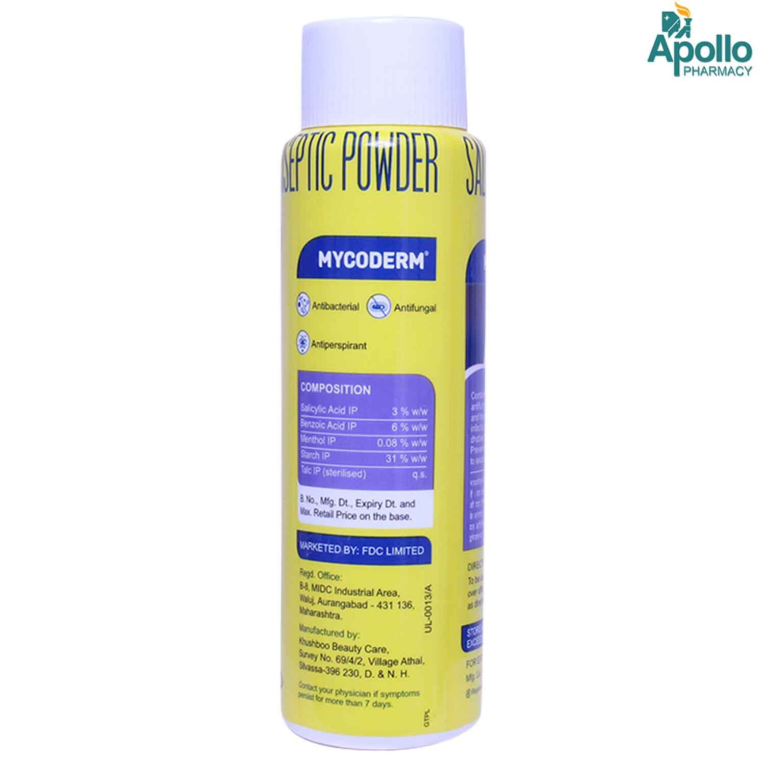 MYCODERM POWDER 150GM Price, Uses, Side Effects, Composition - Apollo ...