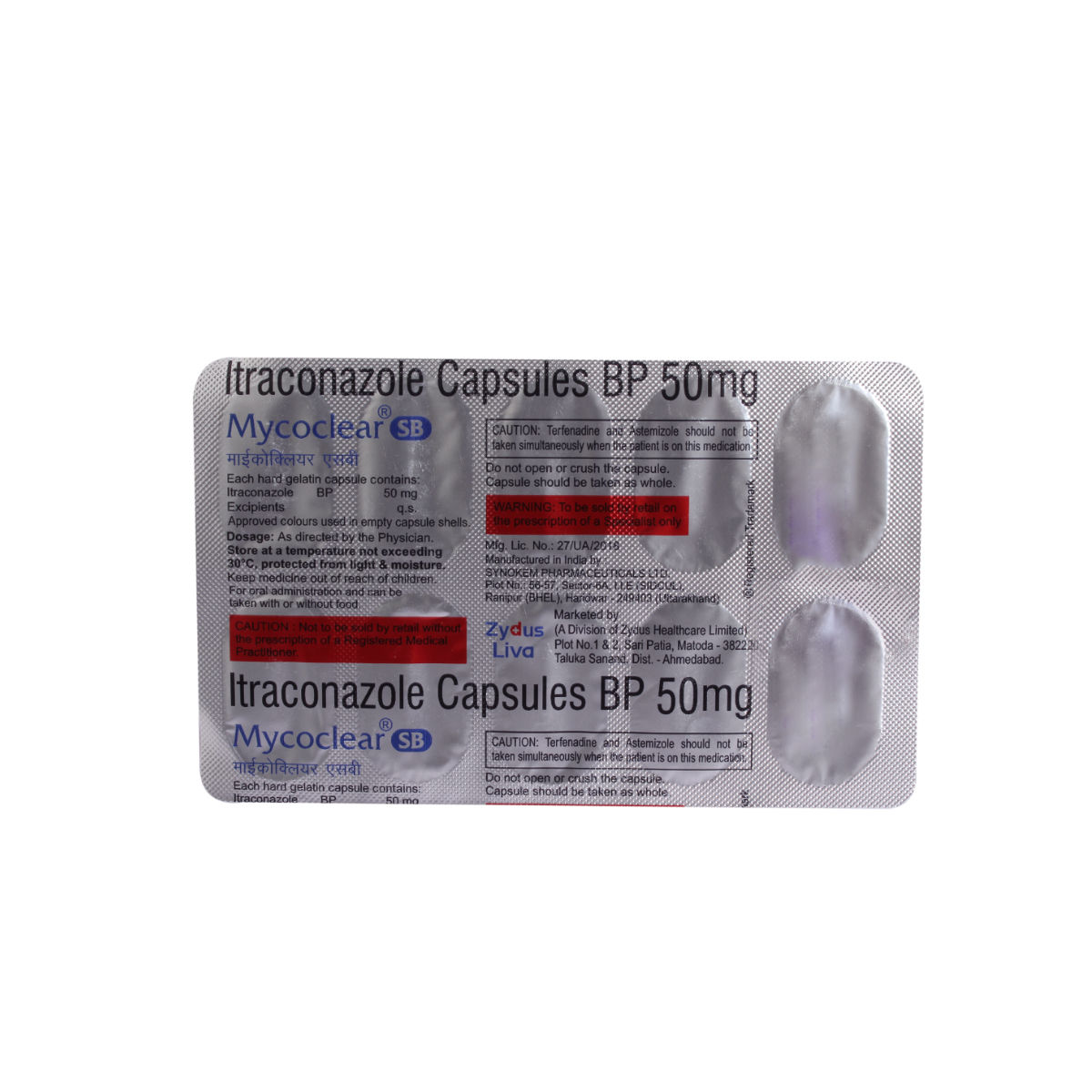 Mycoclear SB Capsule 10's Price, Uses, Side Effects, Composition ...