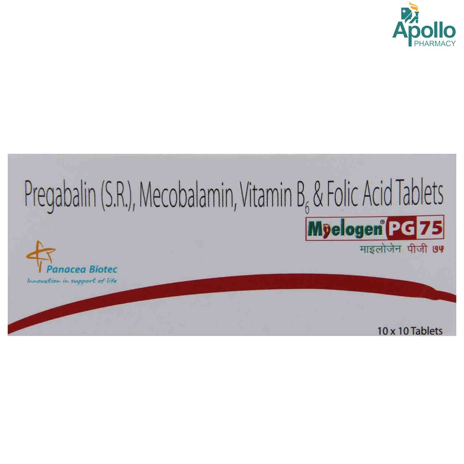 MYELOGEN PG 75MG TABLET Price, Uses, Side Effects, Composition - Apollo ...